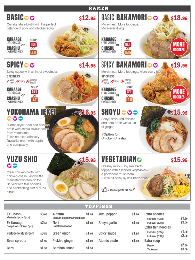Gojiro Menu Web | PDF | Japanese Cuisine | Sauce