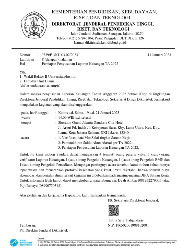 SU Reg II - 19-21 Jan 23 - Persiapan Penyusunan Laporan Keuangan TA ...