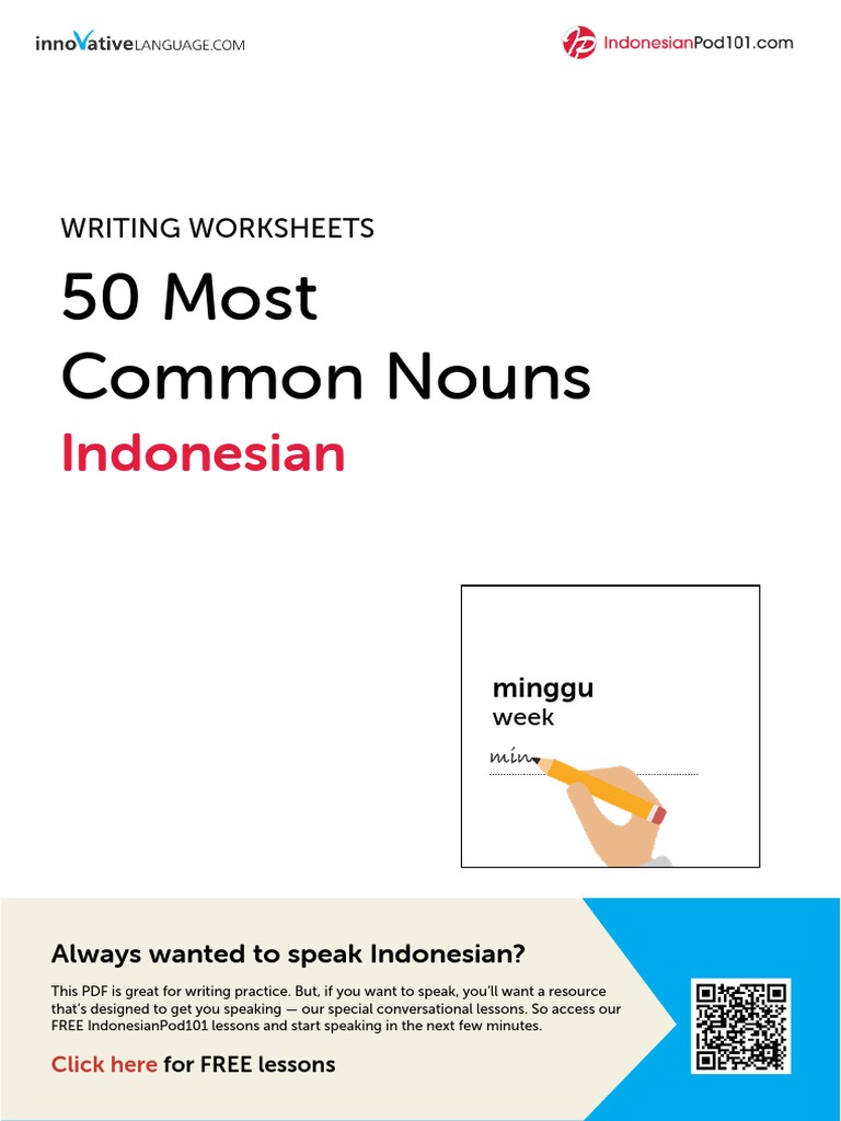 Indonesian Nouns | PDF | Food And Drink