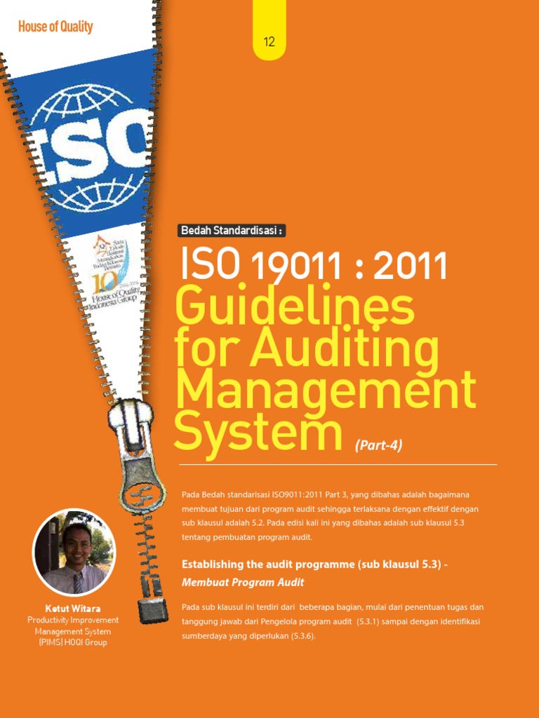 ISO 19011 2011 Guidelines For Auditing M | PDF