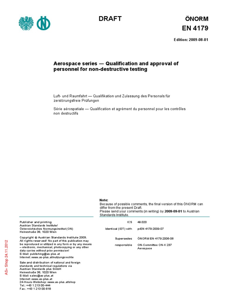 En4179 Draft | PDF | Nondestructive Testing
