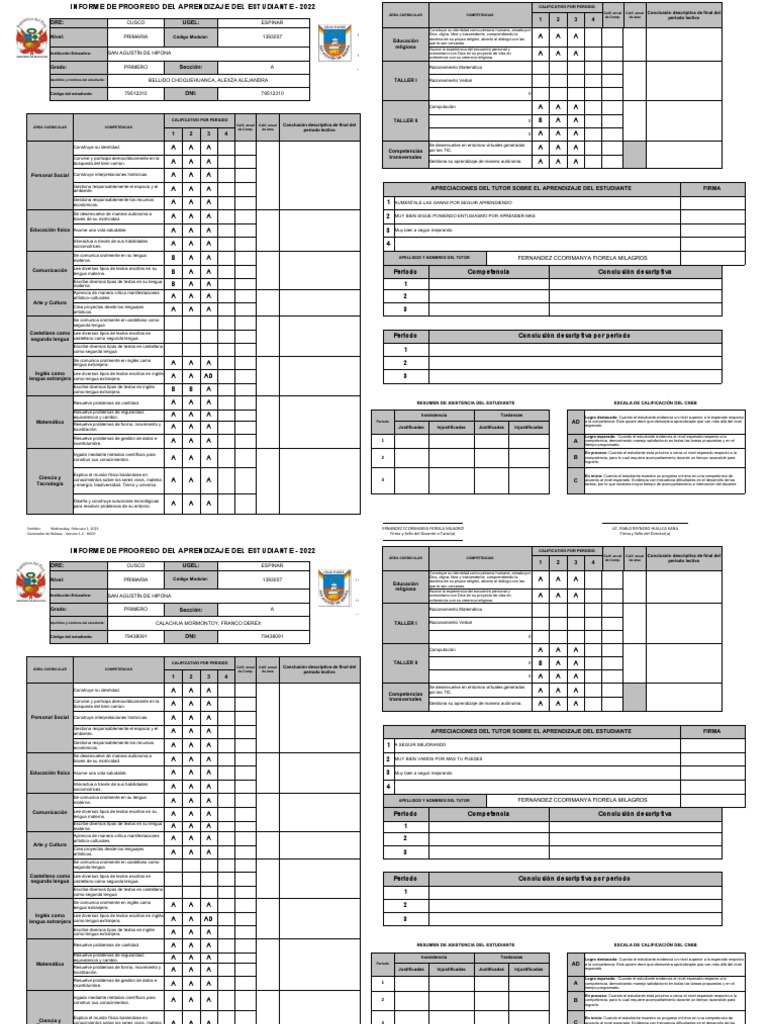 1° Prim. | PDF | Segundo lenguaje | Aprendizaje