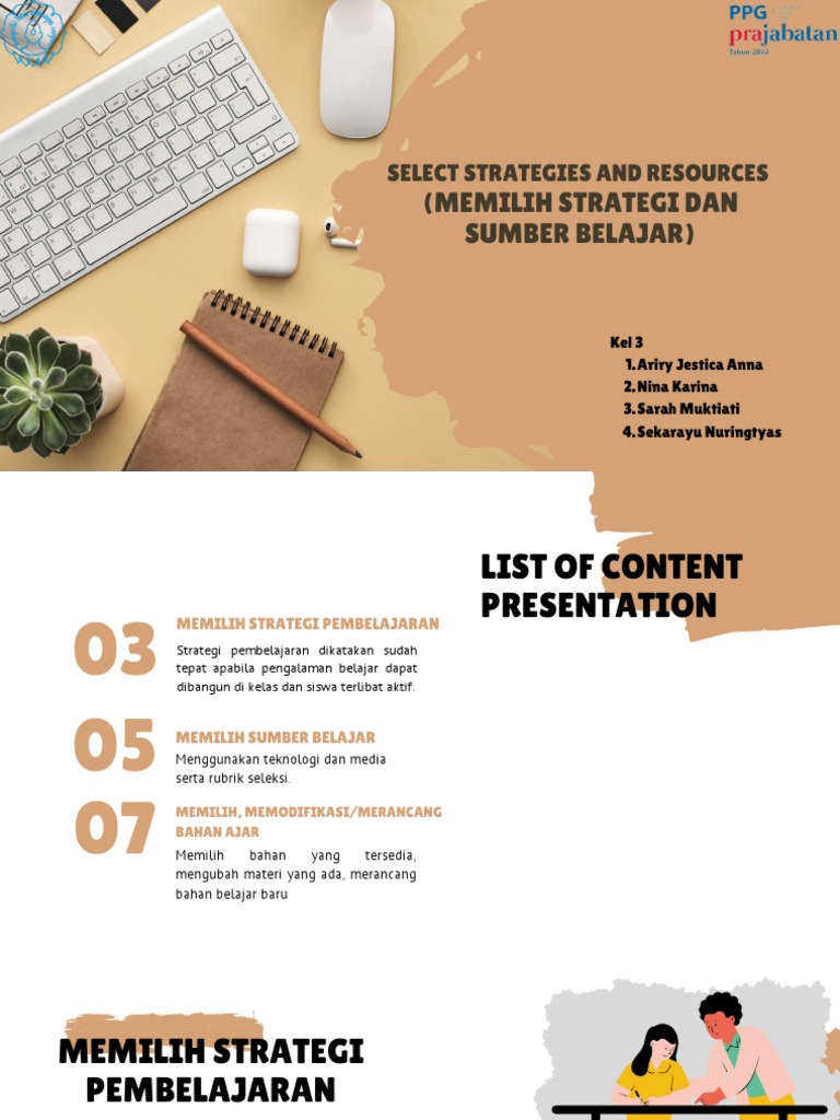 Select Strategies and Resources (Memilih Strategi Dan Sumber Belajar) | PDF