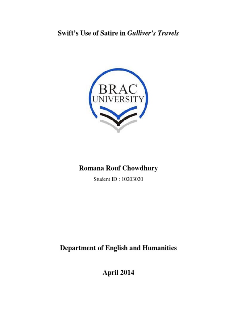 SEM 2 Gullivers Travles Detailed Satire | PDF | Gulliver's Travels | Satire