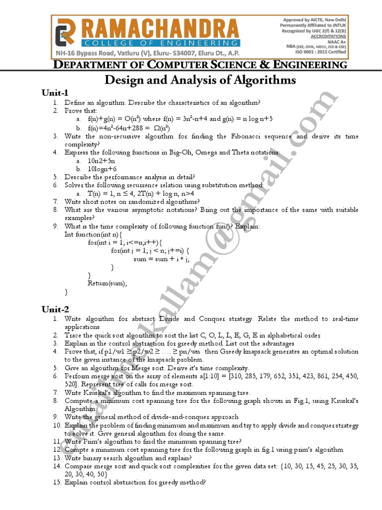 DAA Questions-A | PDF | Dynamic Programming | Discrete Mathematics DAA Questions-A | PDF | Dynamic Programming | Discrete Mathematics