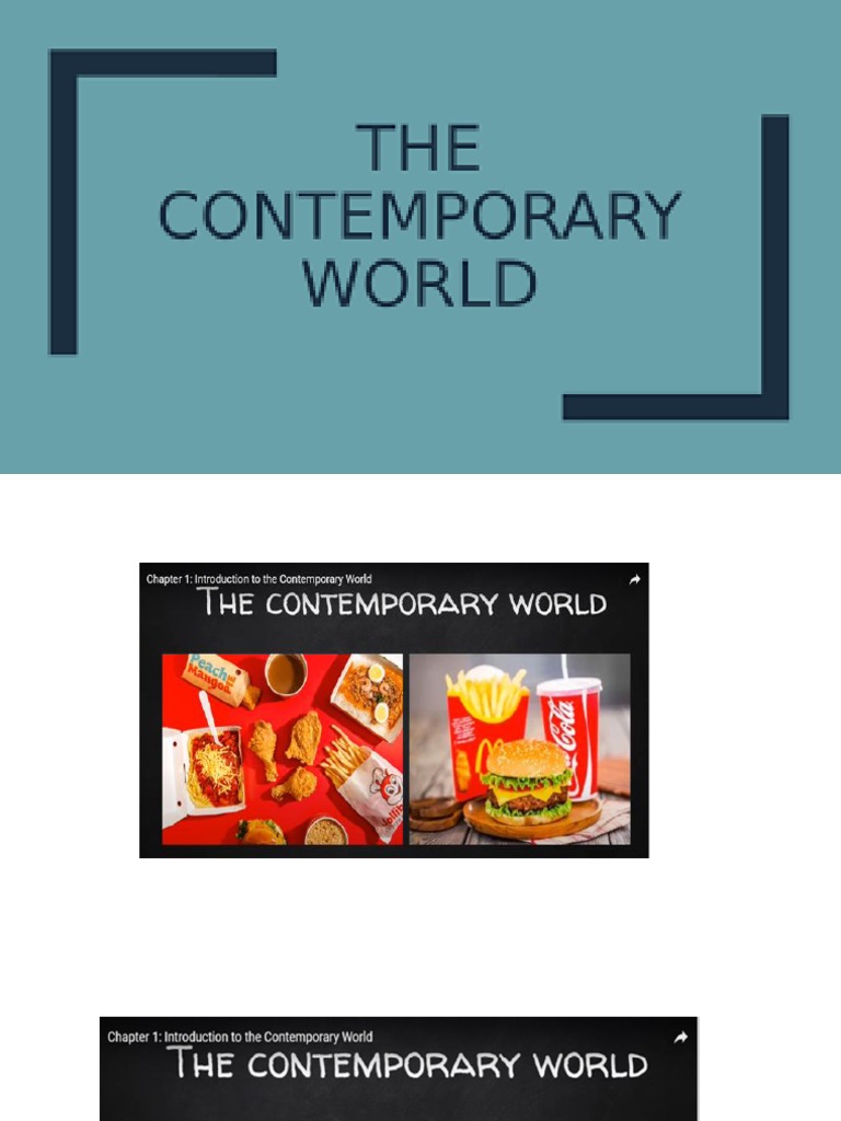 Contemporary World PPT Intro | PDF | Globalization | Economic Globalization Contemporary World PPT Intro | PDF | Globalization | Economic Globalization