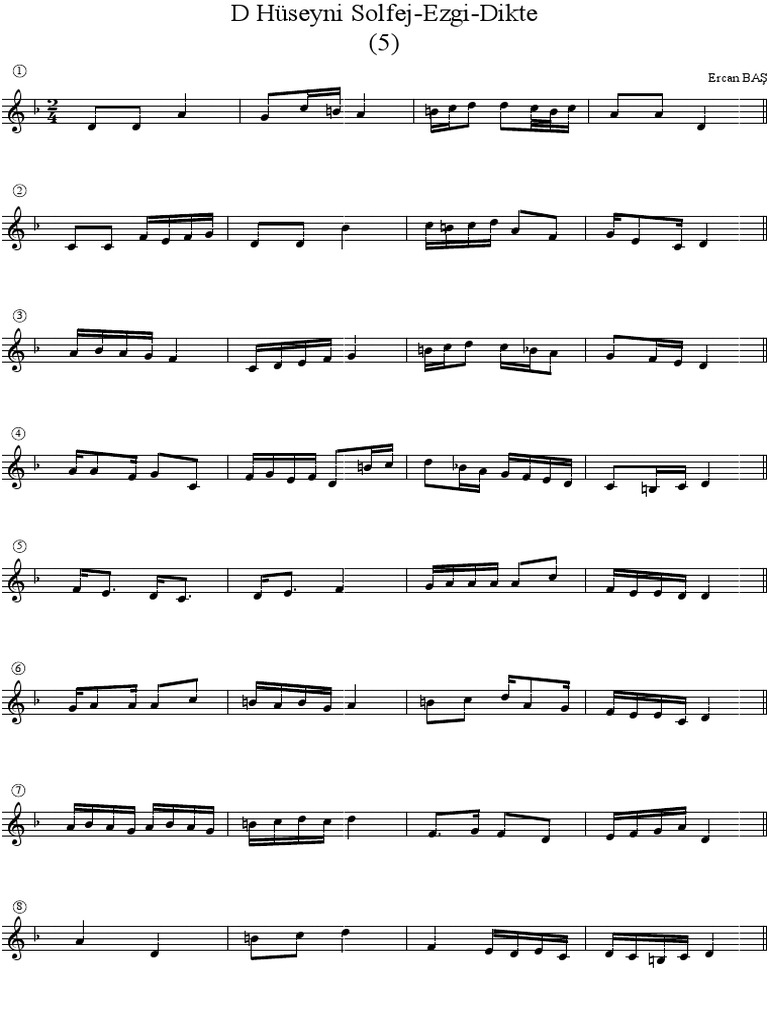 5-Hüseyni Solfej | PDF