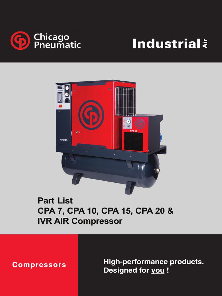Chicago Pneumatic Air Compressor | PDF | Valve | Building Engineering