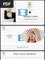 Career Orientation Questionnaire | PDF | Teachers | Mentorship