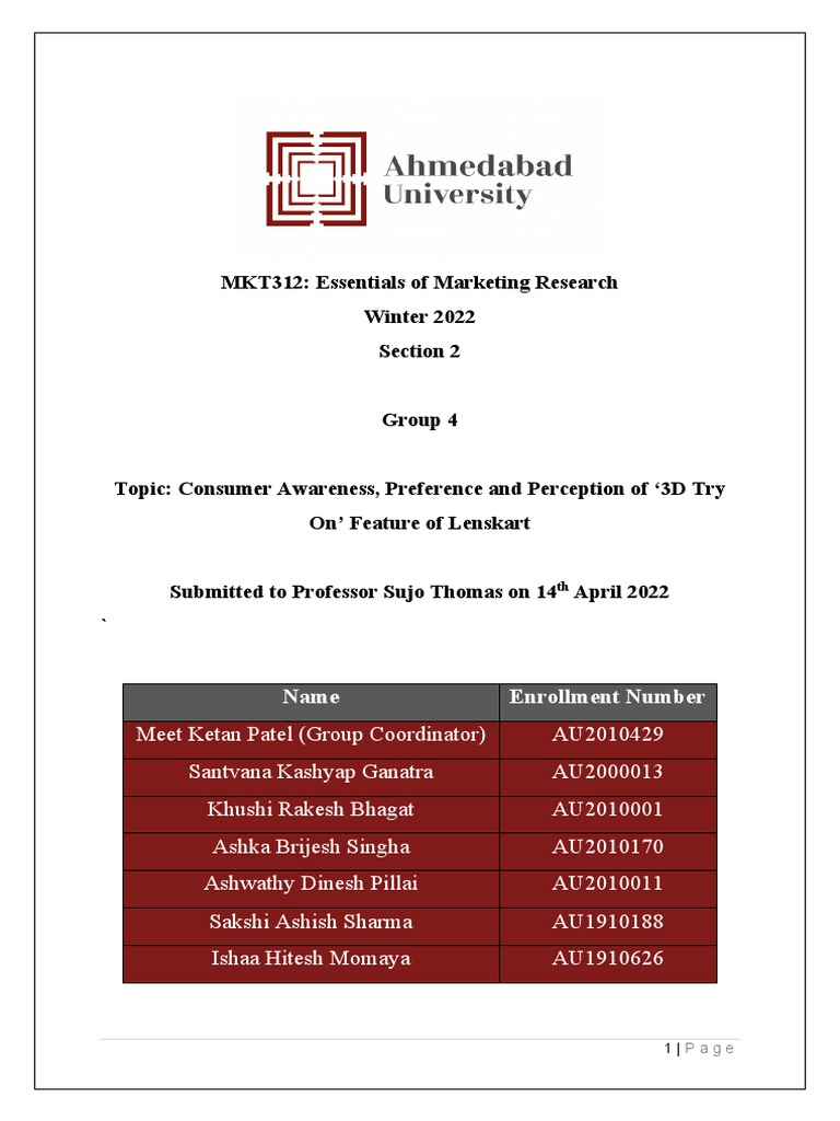 Group4 Final Project | PDF | Augmented Reality | Glasses