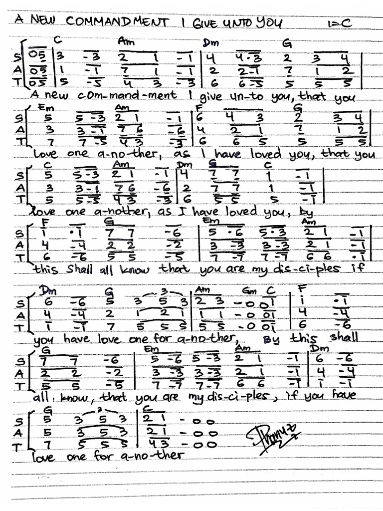 A New Commandment I Give Unto You | PDF