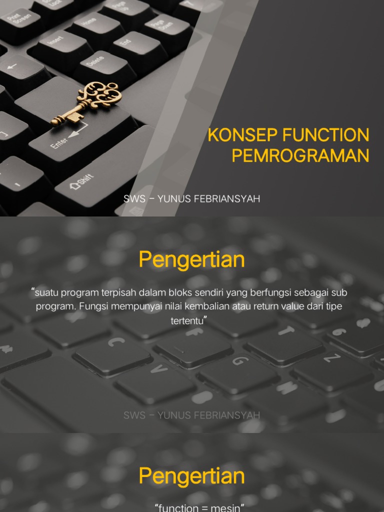 1 Konsep Logika Function Pada Pemrograman | PDF 1 Konsep Logika Function Pada Pemrograman | PDF