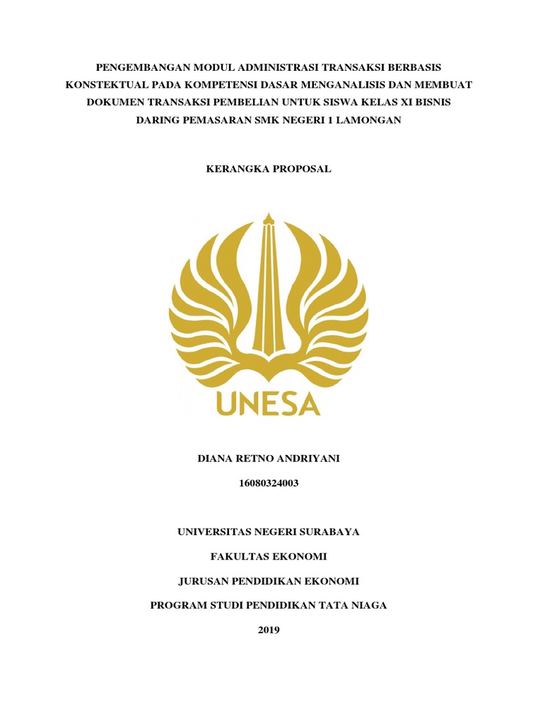 Kerangka Proposal Modul | PDF