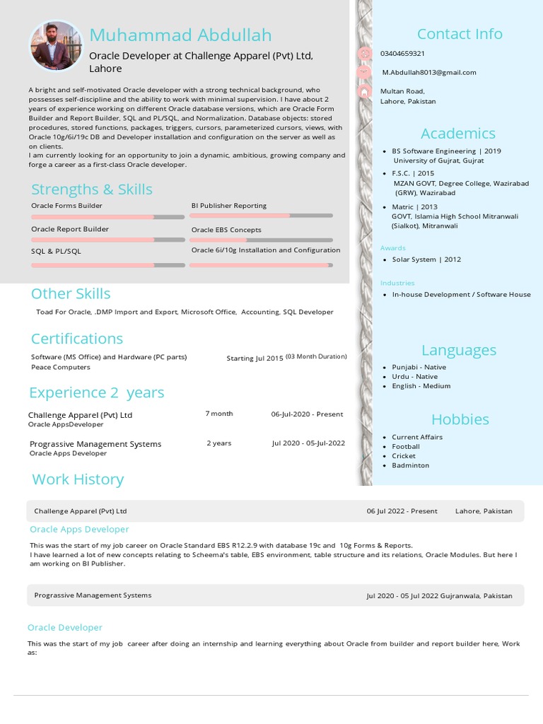 Muhammad Abdullah - Canva | PDF | Pl/Sql | Databases