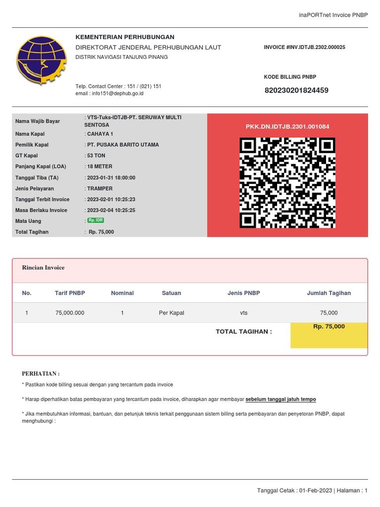 VTS-PKK DN IDTJB 2301 001084 | PDF