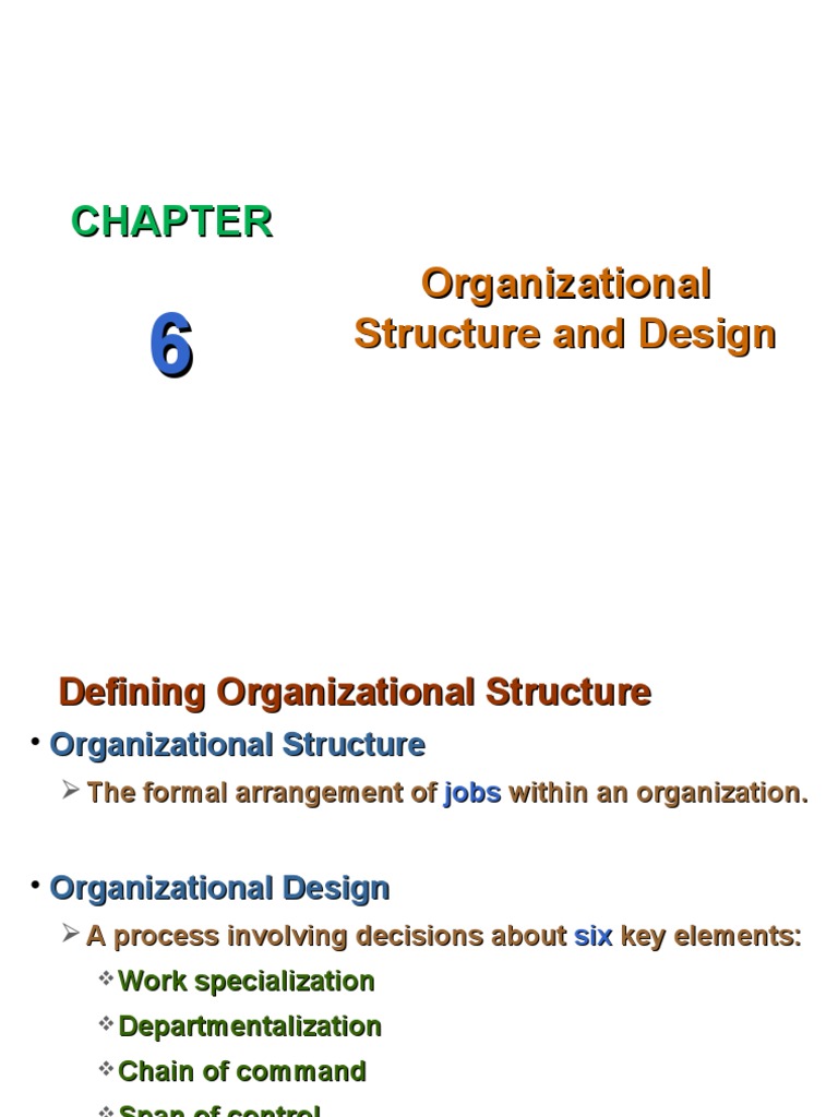 Chapter 06 | PDF | Organizational Structure | Strategic Management