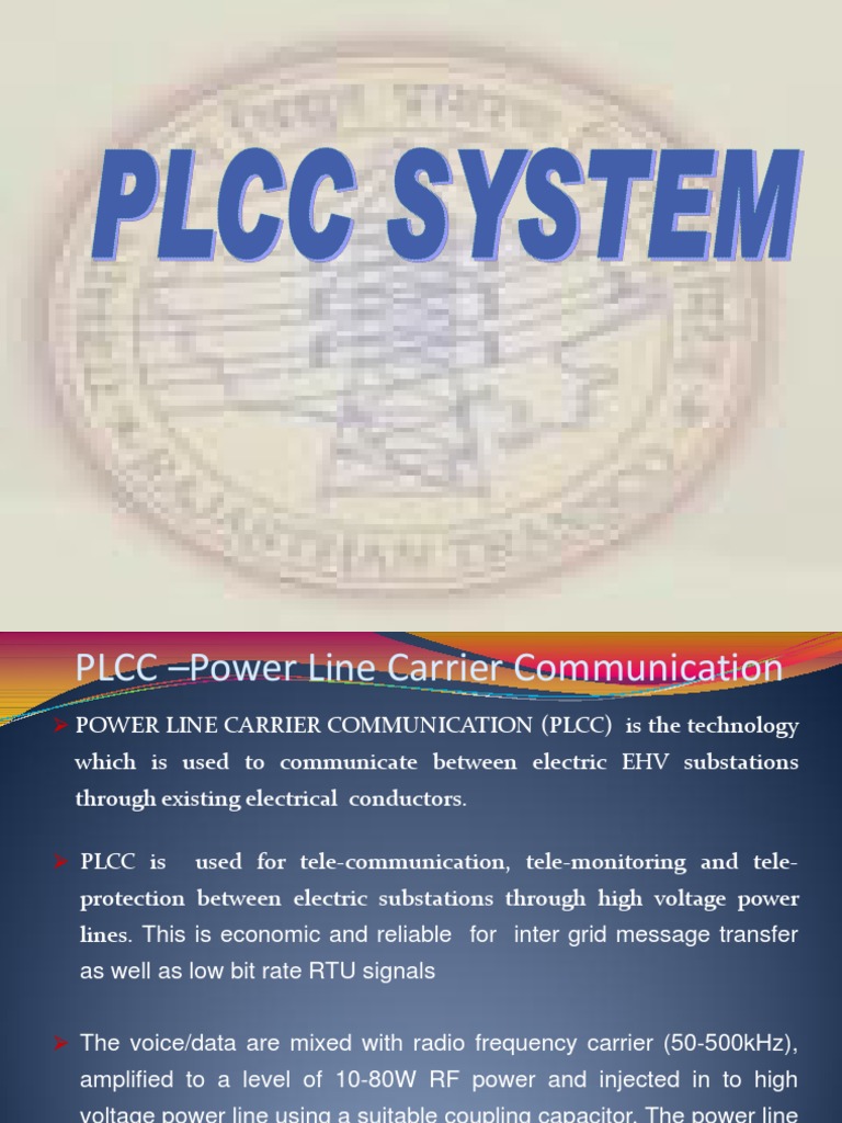 PLCC | PDF | Electrical Impedance | Electrical Substation