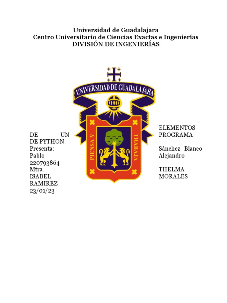 Elementos Básicos de Python | PDF | Python (lenguaje de programación) | Programación