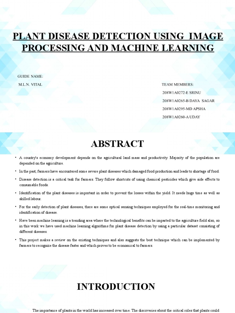 Plant Disease Detection Using Image Processing and Machine Learning ...