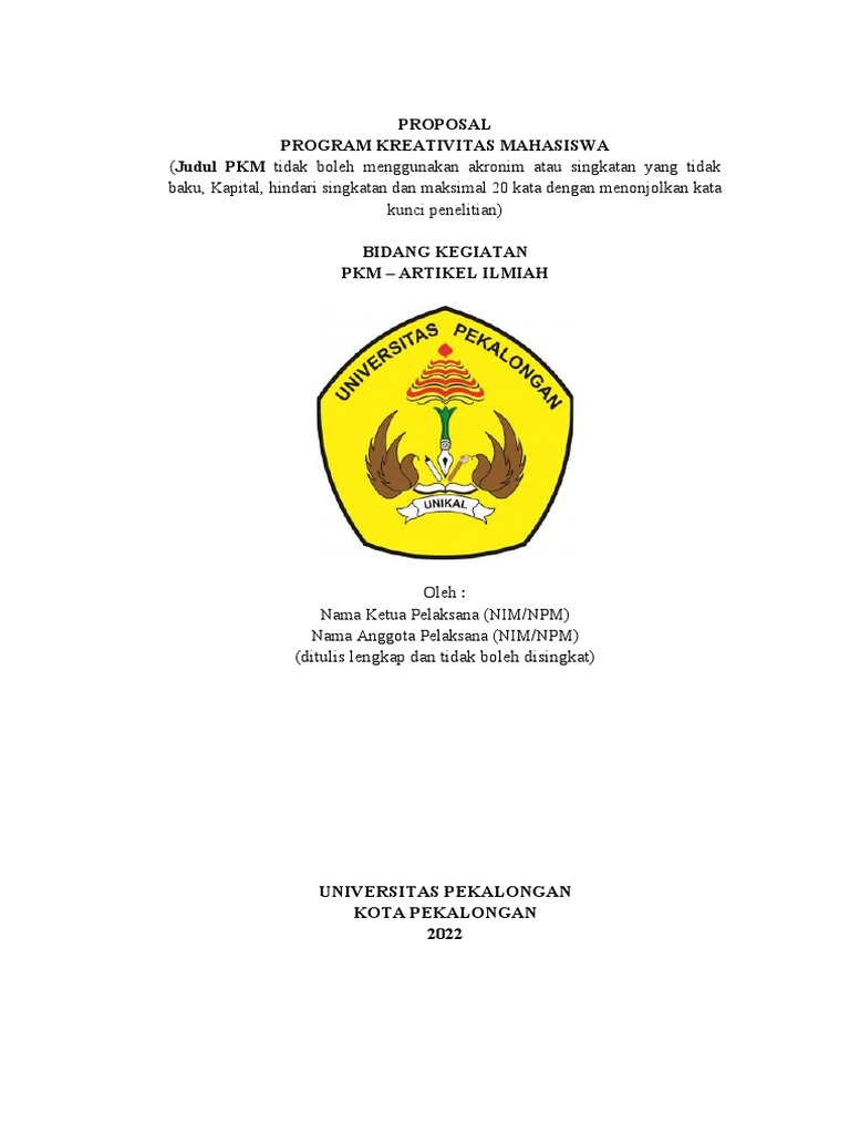 Template Pkm-Ai | PDF