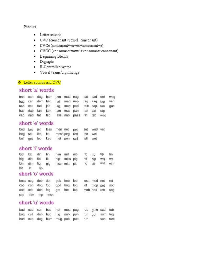 Phonics (Teach Longdee) | PDF