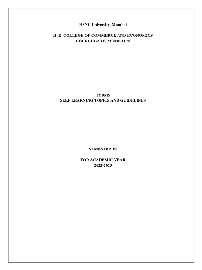 Tybms Sem Vi - Sle & Project Guidelines | PDF | Brand | Human Resource Management