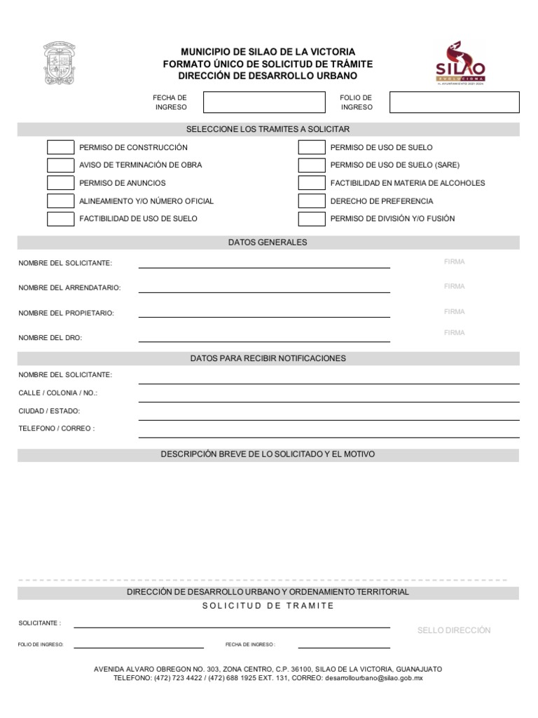 Formato Unico Ventanilla | PDF