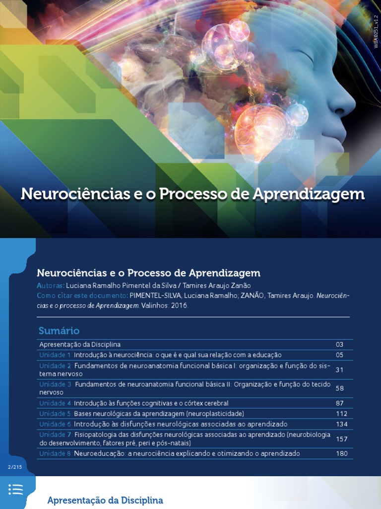 Neurociências e o Processo de Aprendizagem | PDF | Neurociência | Cérebro