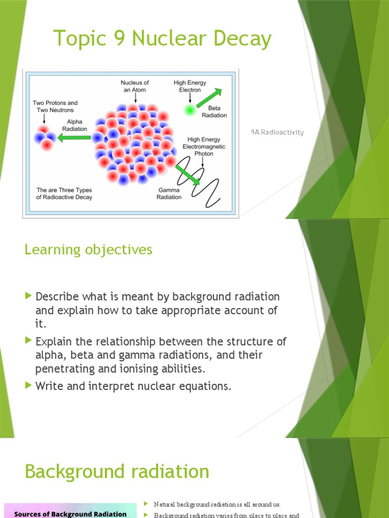 Nuclear Decay (Alpha, Beta and Gamma) | PDF | Radioactive Decay | Gamma Ray