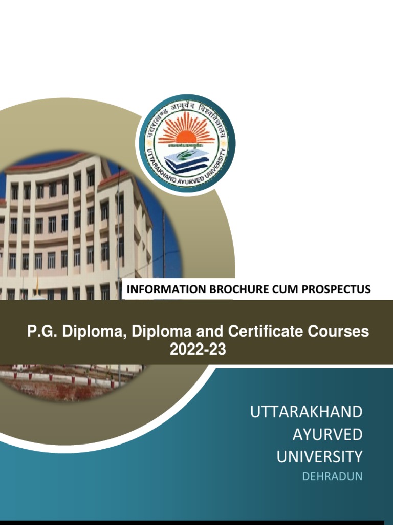 Information Brochure Diploma Certificate Courses | PDF | Ayurveda ...