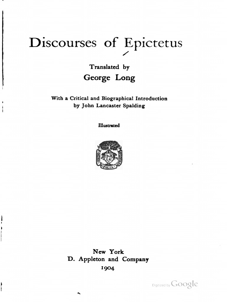 Discourses of Epictetus | PDF