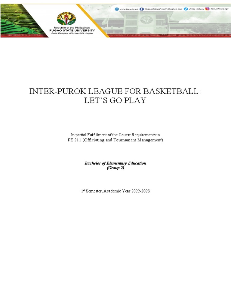 Project Proposal Template | PDF | Self Esteem | Sports