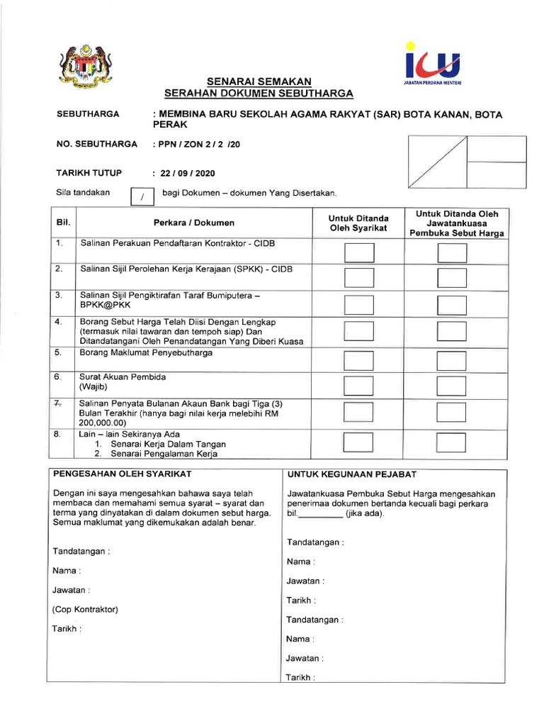 Sebutharga Membina Baru Sekolah Agama Rakyat (Sar) Bota Kanan, Bota ...