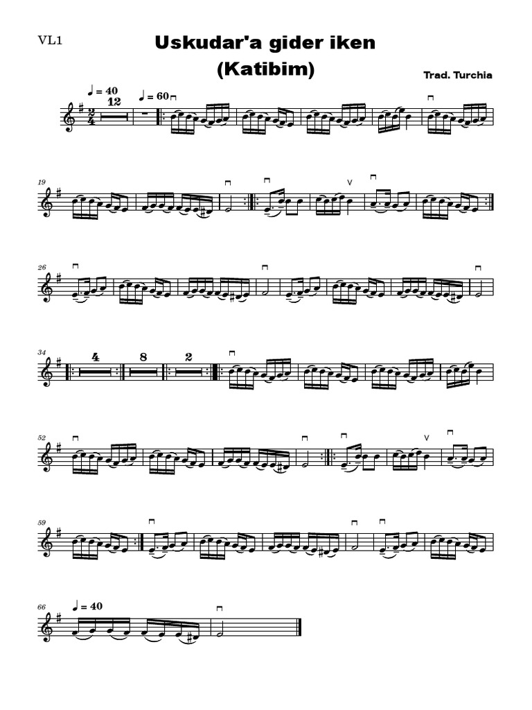Uskudar'a Gider Iken (Katibim) - VL1 | PDF