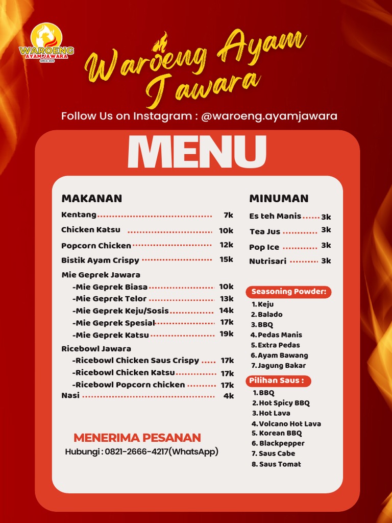 Menu Bazaar | PDF