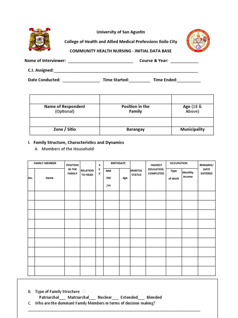 IDB Assessment Tool (Questionnaire) | PDF | Sanitation | Health Sciences