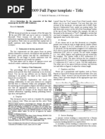 Springer Paper Template | PDF | Te X | Typefaces