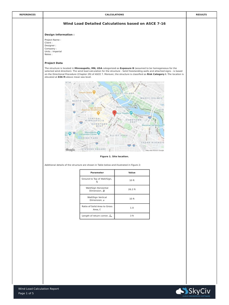 ASCE 7-16 Wind Load Calculation Report | PDF | Wound | Topography