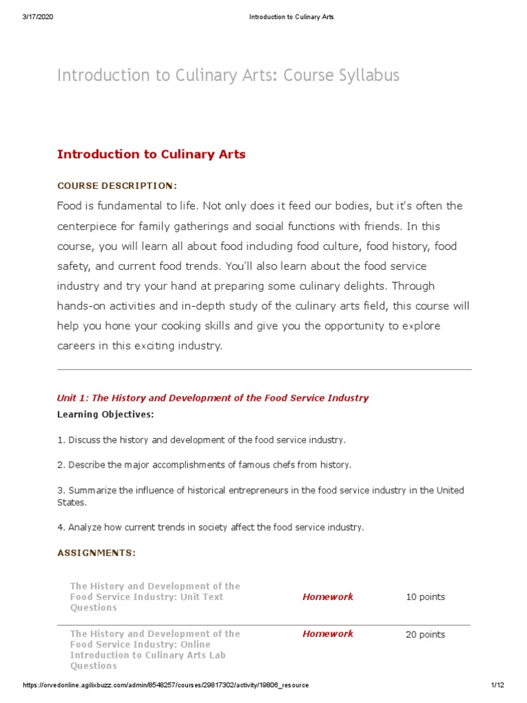 Introduction To Culinary Arts | PDF | Foods | Culinary Arts