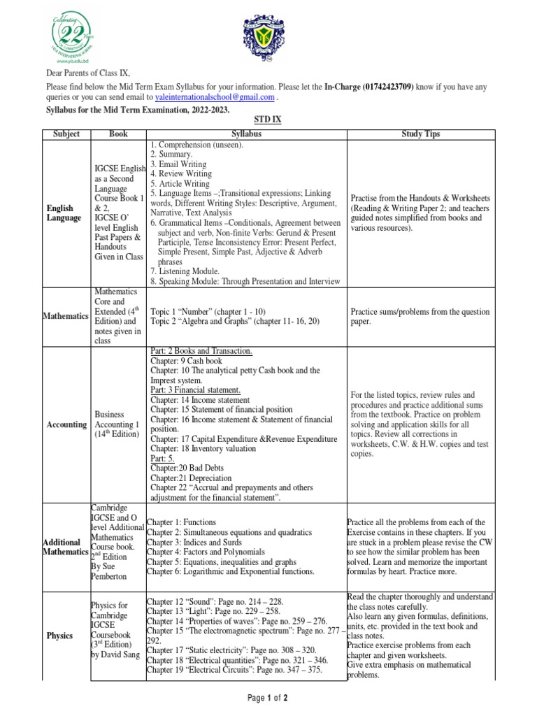 STD Ix | PDF | Verb | English Language