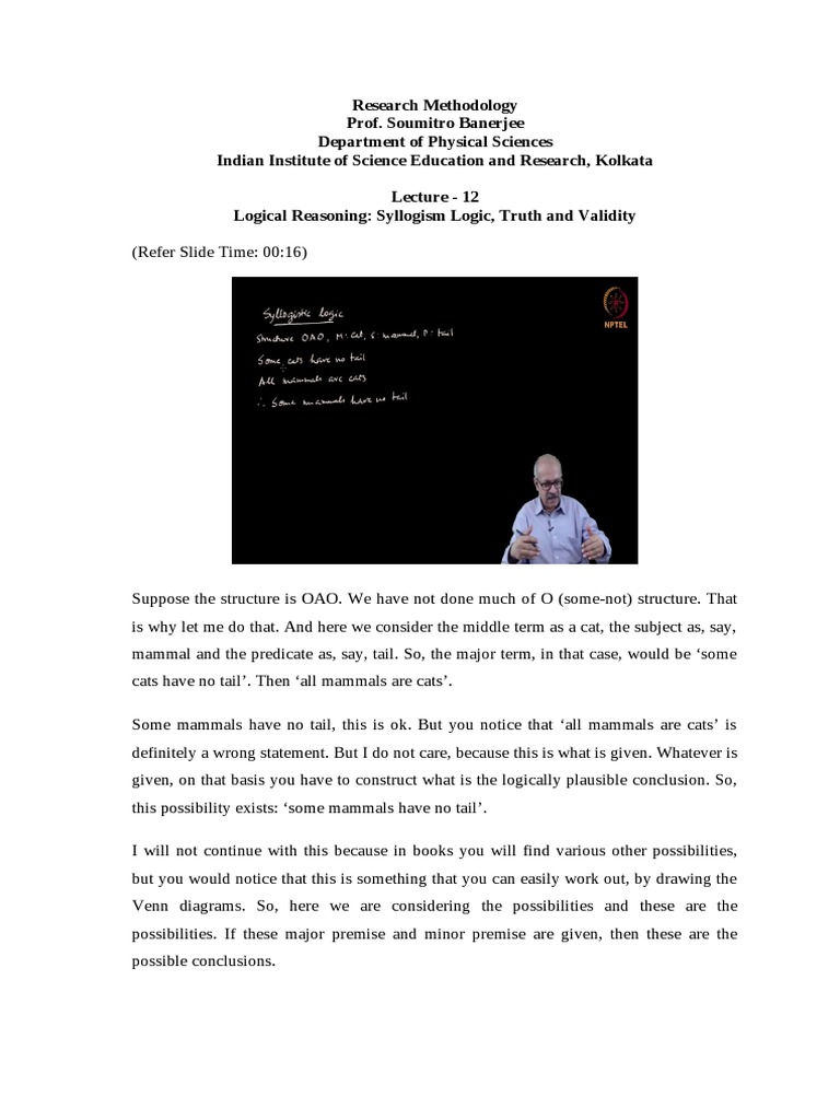 Syllogism in Logical Reasoning | PDF | Logic | Deductive Reasoning