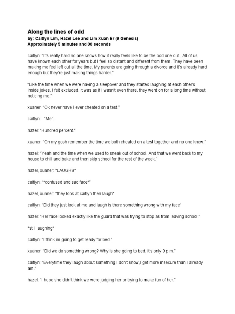 Lidra Script (Trio Acting) | PDF