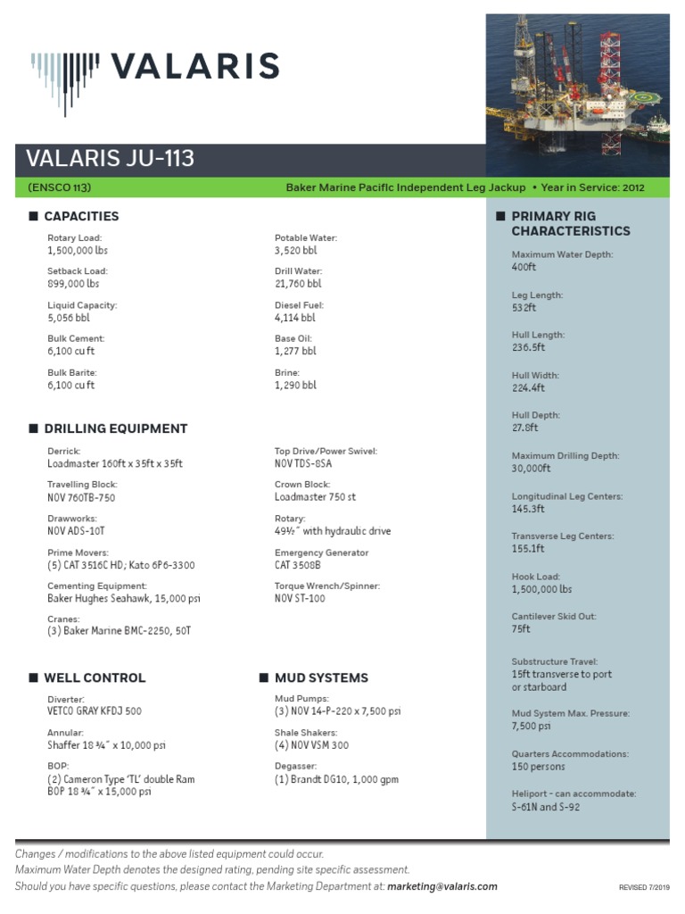 Valaris Ju 113 | PDF