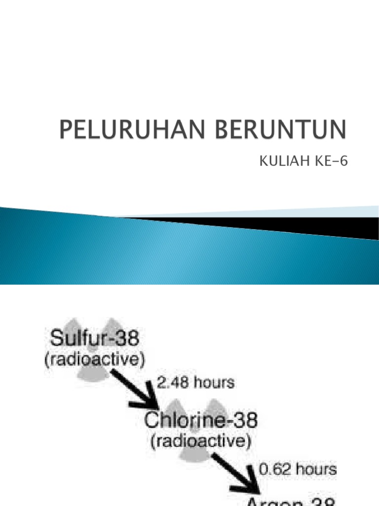 Kuliah Ke-6 Peluruhan Beruntun & Keseimbangan Radioaktif | PDF