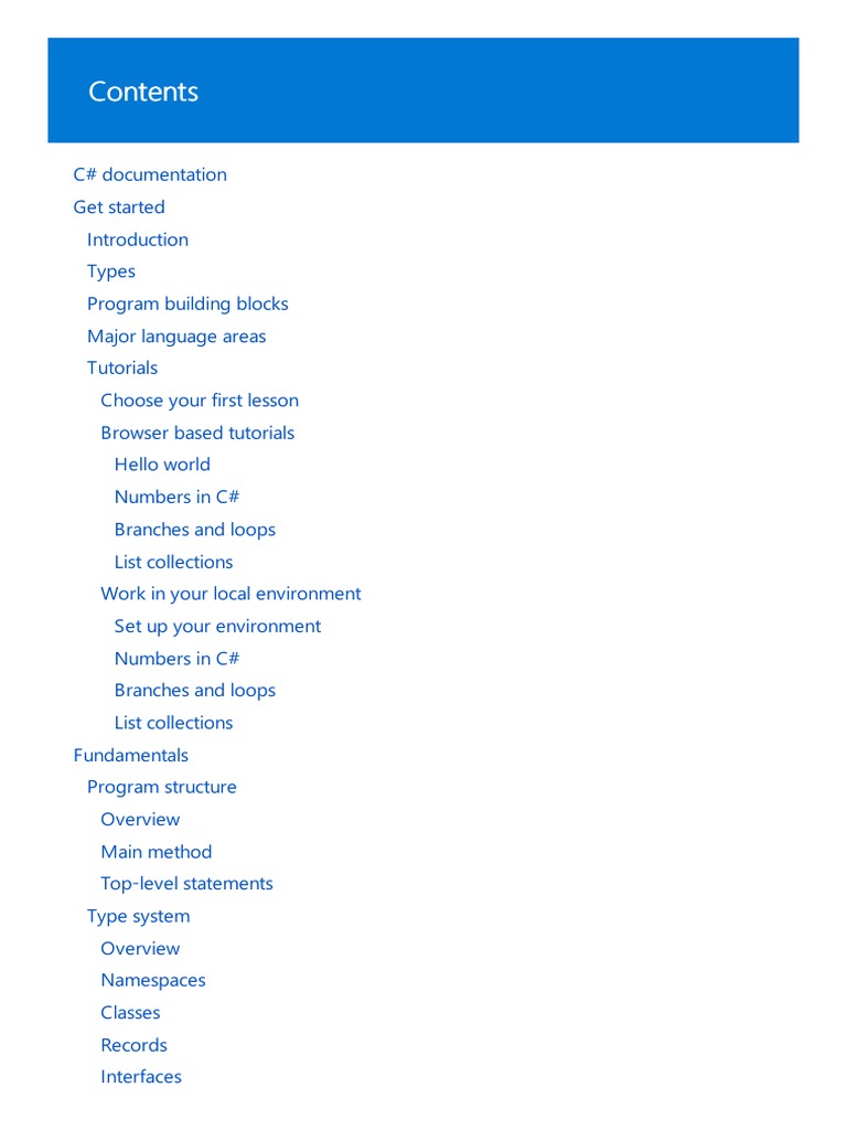 A Tour of C# - C# Guide | PDF | Parameter (Computer Programming) | C ...