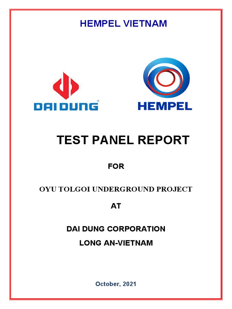 Panel Test Report | PDF | Paint | Adhesive