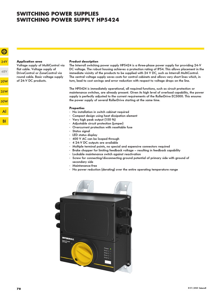 HP5424 en | PDF | Power Supply | Alternating Current