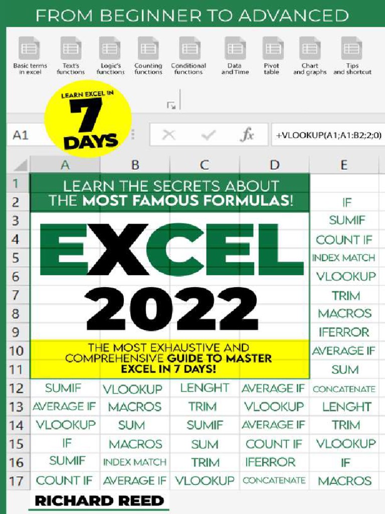 EXCEL in 7 DAYS by Richard Reed | PDF