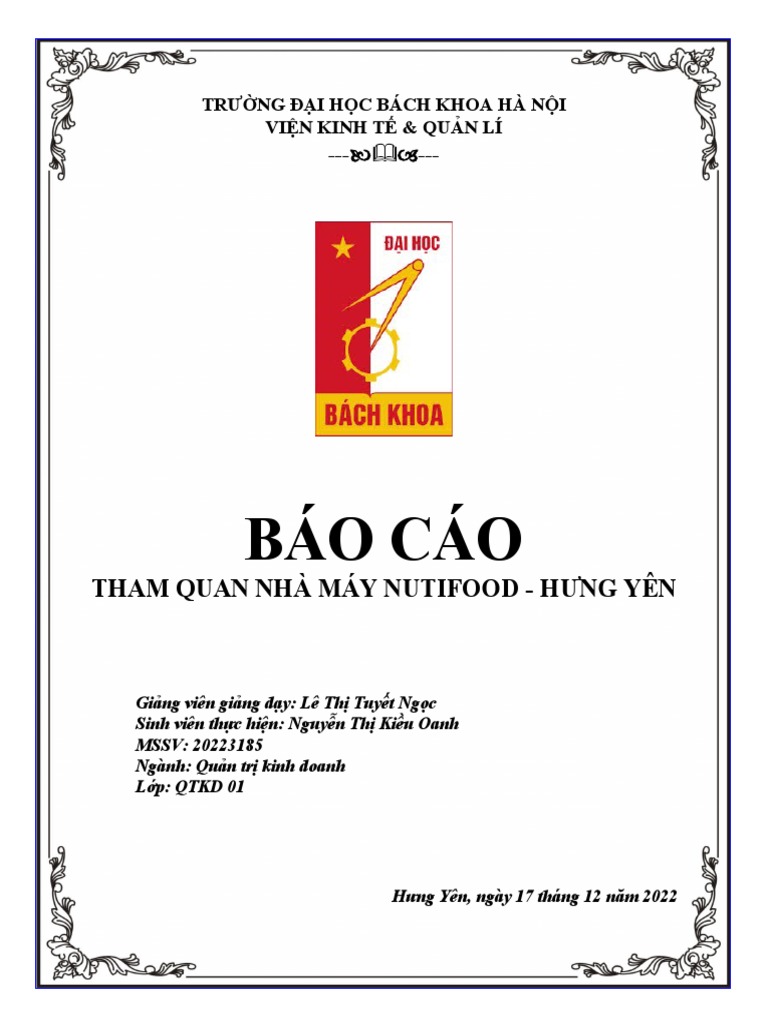 Báo Cáo | PDF