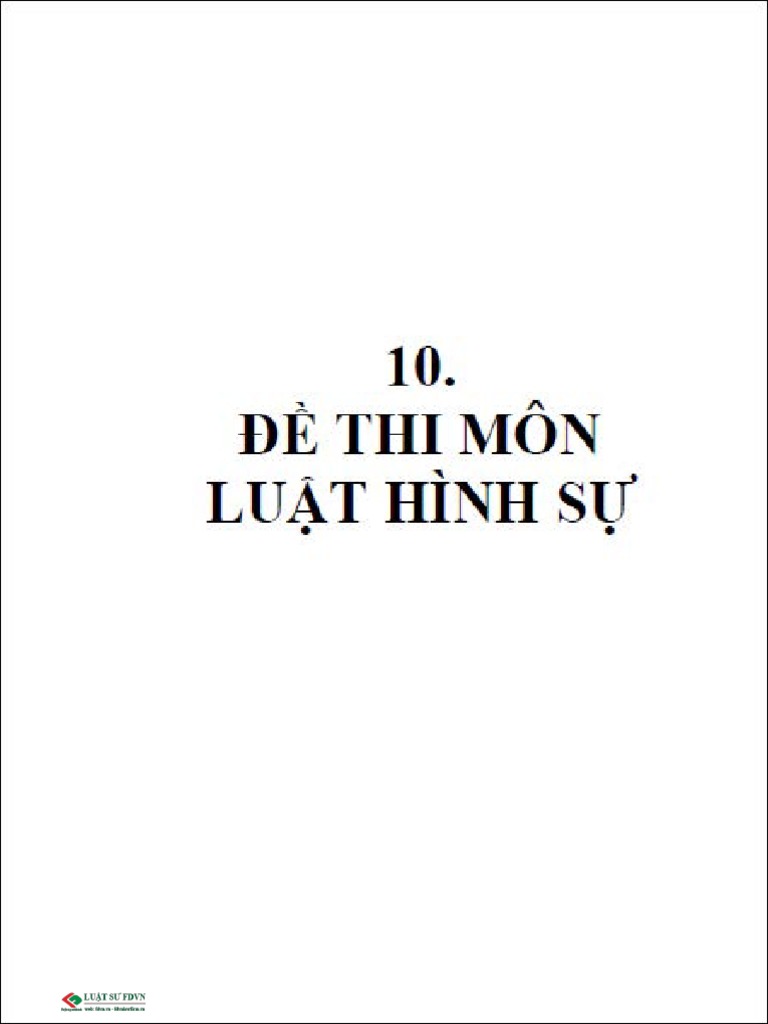 Tổng đề thi LHS phần chung | PDF